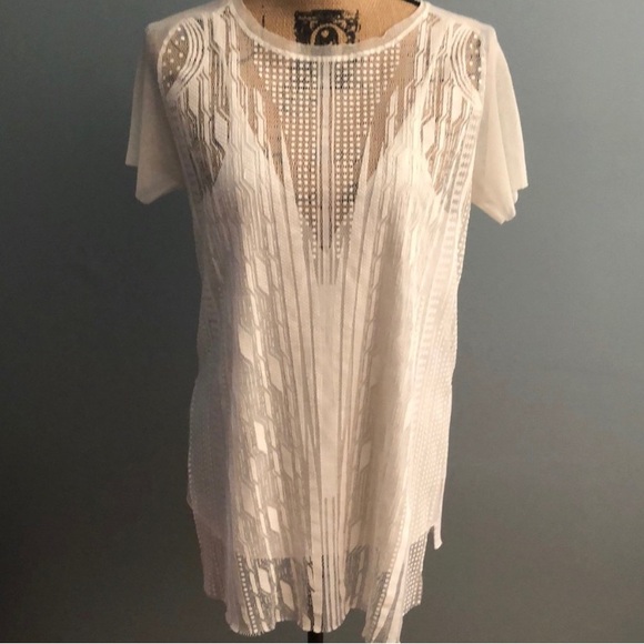 Zara | Tops | Zara Sexy Lacey Top | Poshmark